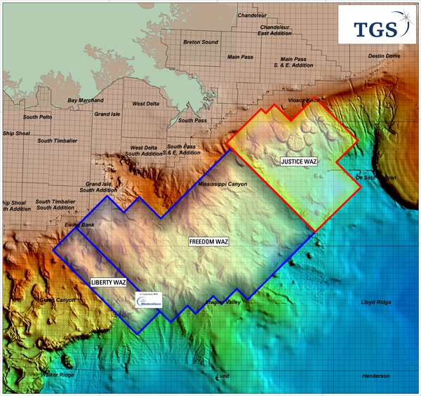 TGS begins the Justice Wide Azimuth project