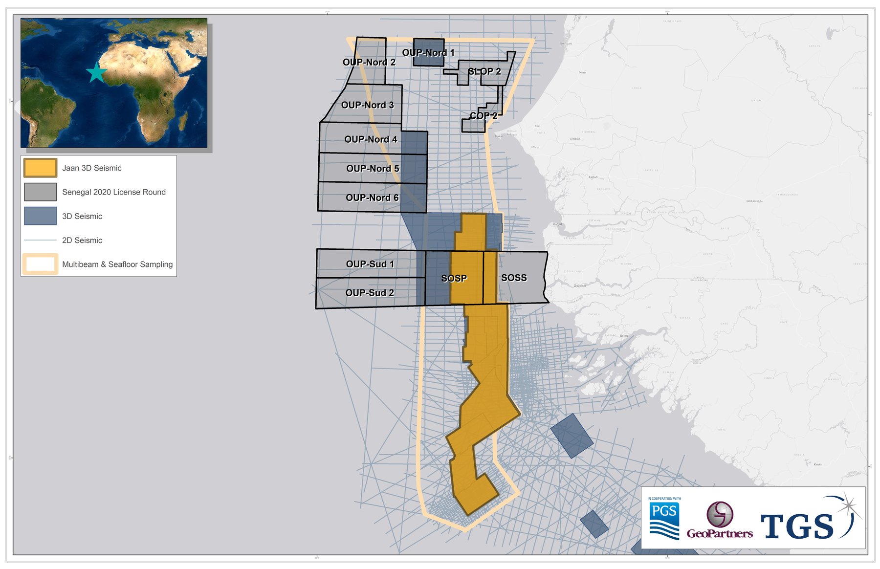 TGS Completes Vast Jaan 3D Seismic Program Offshore NW Africa