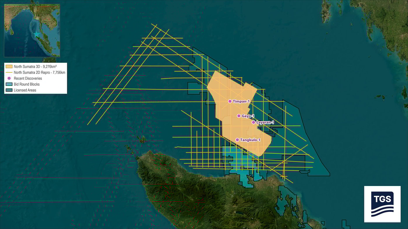 TGS Completes Enhancement of 2D Seismic Offshore Northern Sumatra ...